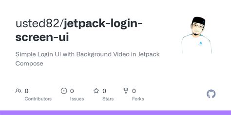 GitHub Usted Jetpack Login Screen Ui Simple Login UI With Background Video In Jetpack Compose