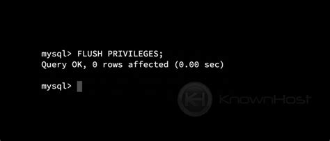 How To Reset The Mysql Root Password Knownhost