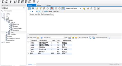 使用sql命令在学生作业管理数据库中建立学生表、课程表和学生成绩表，在实验报告中给出sql代码。sql数据库期末大作业学生表 Csdn博客