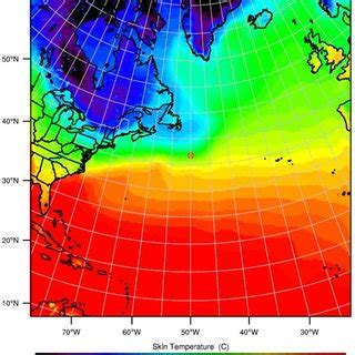 Left Panel Sea Surface And Land Surface Temperature Fields From The Download Scientific
