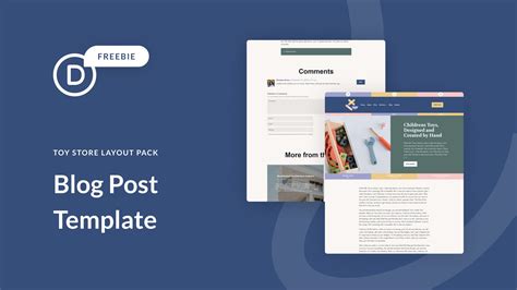 Download A FREE Blog Post Template For Divi S Toy Store Layout Pack