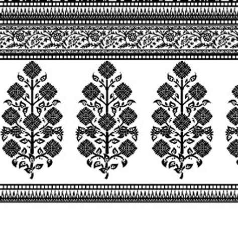Black And White Tree Pattern Wallpaper