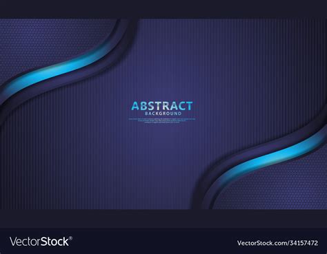 Wave Abstract Overlap Layer On Red Stripes Vector Image