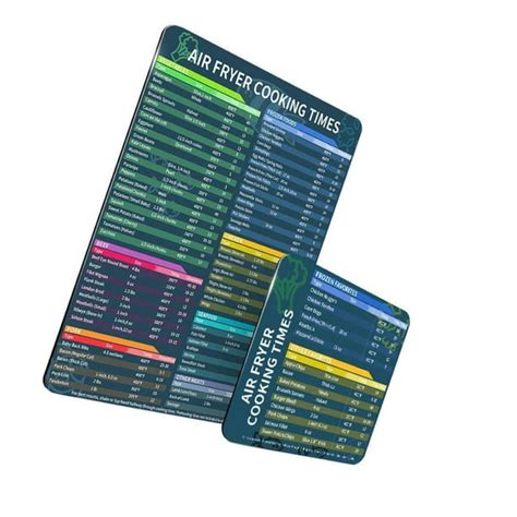Cooker Chart Cookware Magnetic Cheat Sheet Memo Chart Sticker Sheet Air