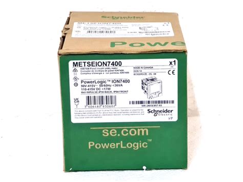 Schneider Electric Metseion7400 Powerlogic Ion7400 Panel Mount Utility
