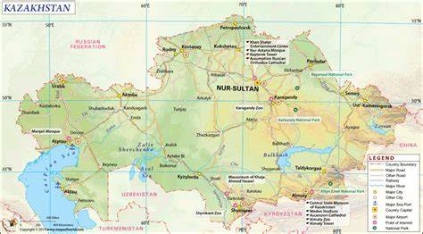 Kazakhstan Map