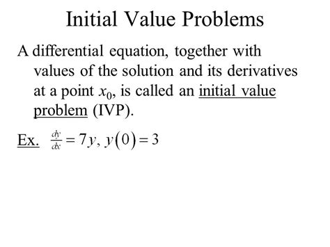 ex solve an ivp with a separable differential equation in