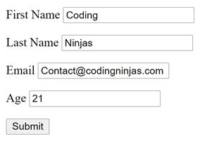 Sending Form Data In A Flask Application To A Template Naukri Code