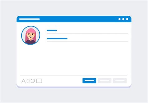 Premium Vector Modern Email Interface Concept Blank Email Browser