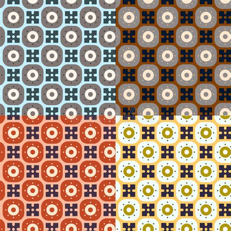 Seamless Simple Retro Geometrical Pattern Of Class Stock Vector