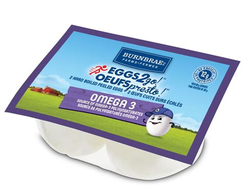 Burnbrae Farms Eggs2go Omega 3 Hard Boiled Snack Pack Walmart Canada