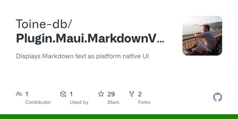 Github Toine Dbpluginmauimarkdownview Displays Markdown Text As
