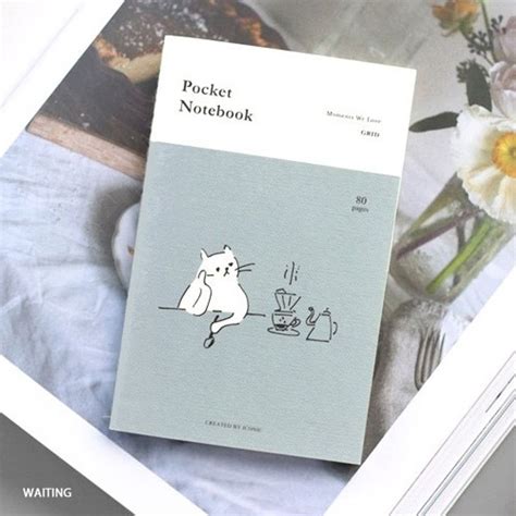 Pocket Sewn Bound Small Grid Notebook Pocket Sewn Bound Small Grid Notebook