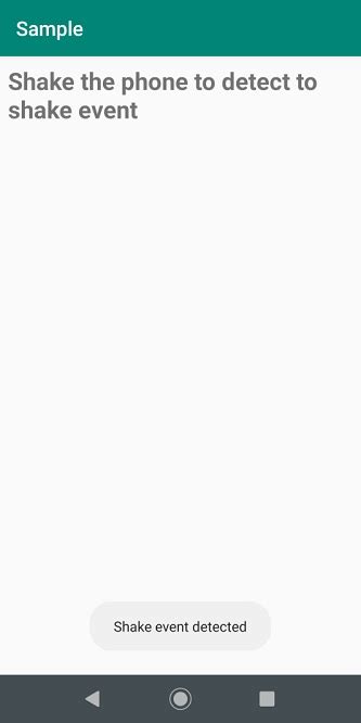 How To Detect Shake Event In Android App