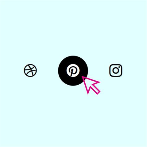 Social Media Icon Hover Animation