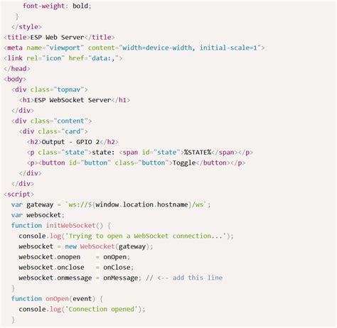 Server Websocket Esp32 Output Kontrol Arduino Ide