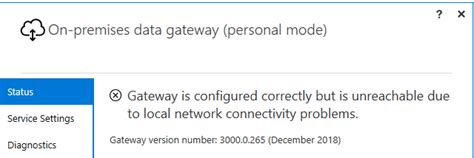 solved gateway is configured correctly but is unreachable