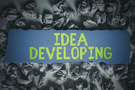 Conceptual Caption Idea Developing Business Overview Innovating The Concept And Bringing The