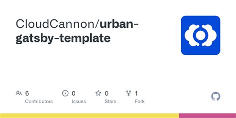 Github Cloudcannonurban Gatsby Template
