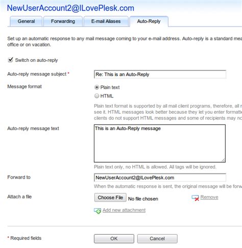 Enable Auto Reply For An E Mail Plesk Hostgator Support