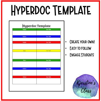 Hyperdoc Template By Kjerstine S Class TPT