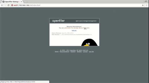 Openfiler Nfs Simple Configuration Youtube