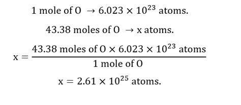 Answered Determine The Number Of Atoms Of O In… Bartleby
