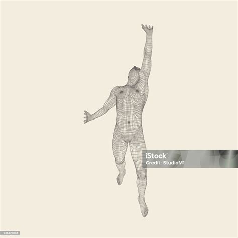 실행 남자 인간의 팔 스포츠 대회에 대 한 실루엣입니다 승리 축 하입니다 남자 벡터 일러스트 레이 션의 3d 모델입니다 3차원 형태에 대한 스톡 벡터 아트 및 기타 이미지