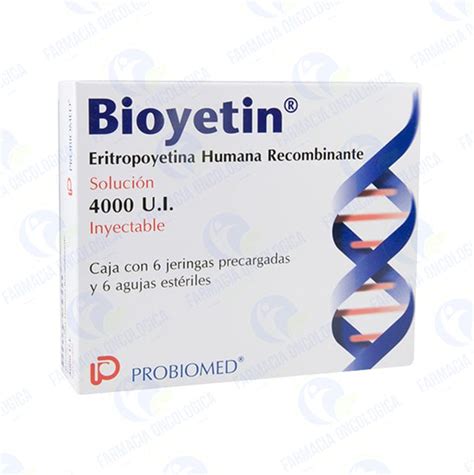 Bioyetin 4000 Ui Solucion Inyectable Eritropoyetina Alfa 4000 Ui