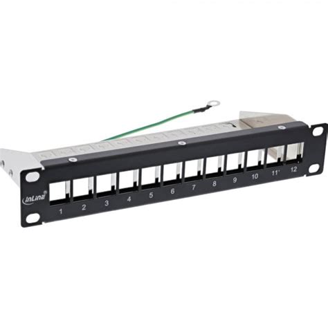 InLine Patchpanel Empty Panel Way For Keystone Modules U RAL Black Patch