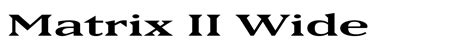 matrix ii font webfont and desktop myfonts