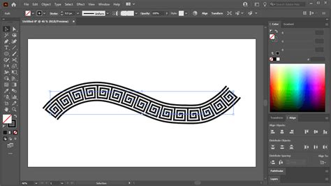 Repeat A Shape Along A Path With Illustrator Using Pattern Brushes