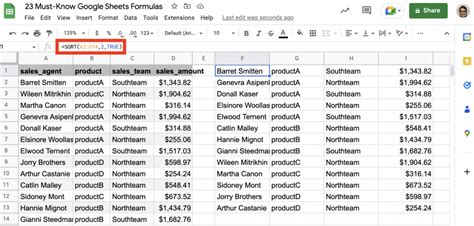 Must Know Google Sheets Formulas Layer Blog
