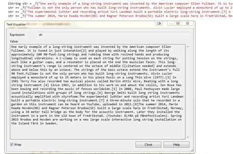 Why Strings Are Shown Partially In The Visual Studio 2008 Debugger