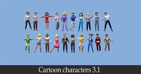 Cartoon Characters 3 1 3d 角色 Unity Asset Store