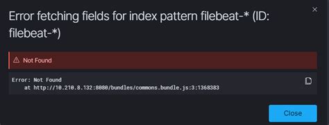 Getting Attached Error When Trying To Access From Kibana Dashboard