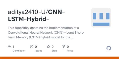 GitHub Aditya U CNN LSTM Hybrid This Repository Contains The Implementation Of A