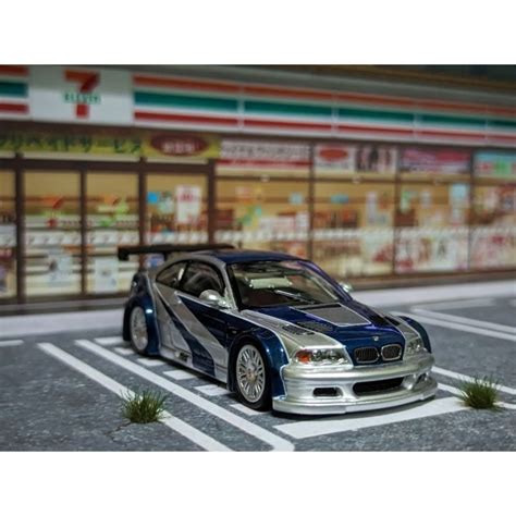 Bmw M3 E46 Gtr Ghost Player Dcm 1 64 With Box Shopee Malaysia
