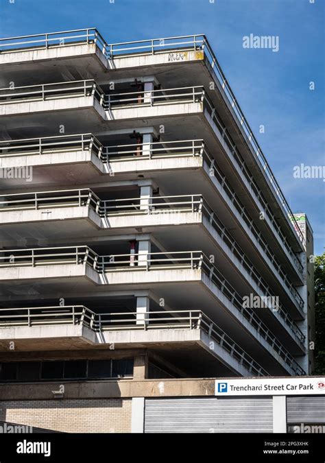 Sun Shines On The Trenchard Street Multistorey Car Park In Bristol City