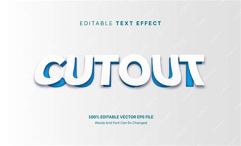 Premium Vector Cutout Text Effect Editable Font Style Cut Paper Emboss