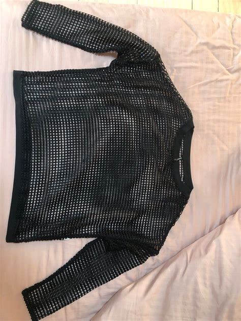 Stradivarius Block Sheer Top Womens Fashion Tops Shirts On Carousell