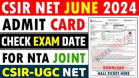 csir net june admit card 2024 download link out download now csir net
