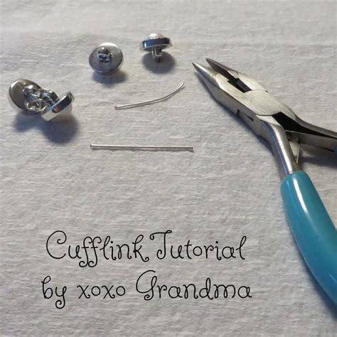 Xoxo Grandma Cufflinks Tutorial