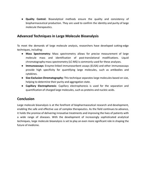 Ppt Large Molecule Bioanalysis Powerpoint Presentation Free Download