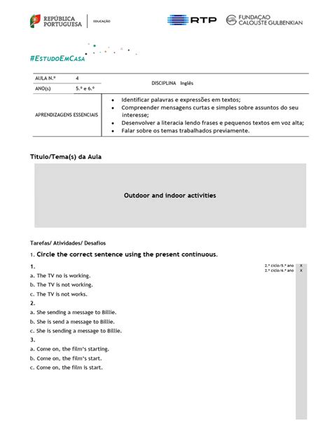 Present Continuous Pdf Syntax Morphology