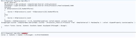 Powershell Get Cpu Details And Its Usage Prashanth Jayaram