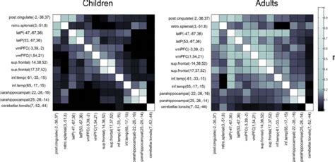 Correlation Matrices Representing Default Network Functional Download Scientific Diagram