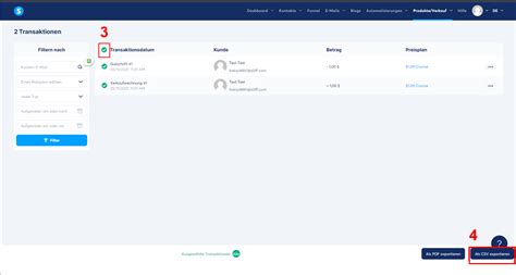 so exportieren sie die transaktionsübersicht ihrer kunden als excel