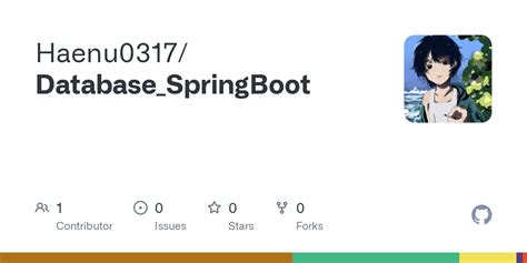 Github Haenu0317databasespringboot