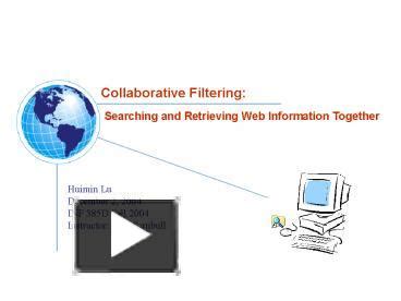 PPT Collaborative Filtering PowerPoint Presentation Free To View Id Fcd ODdhZ